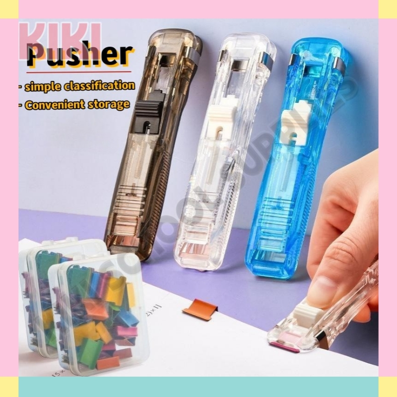 KK Portable Push Clamp Paper Binder School Office Seamless Stapler ...