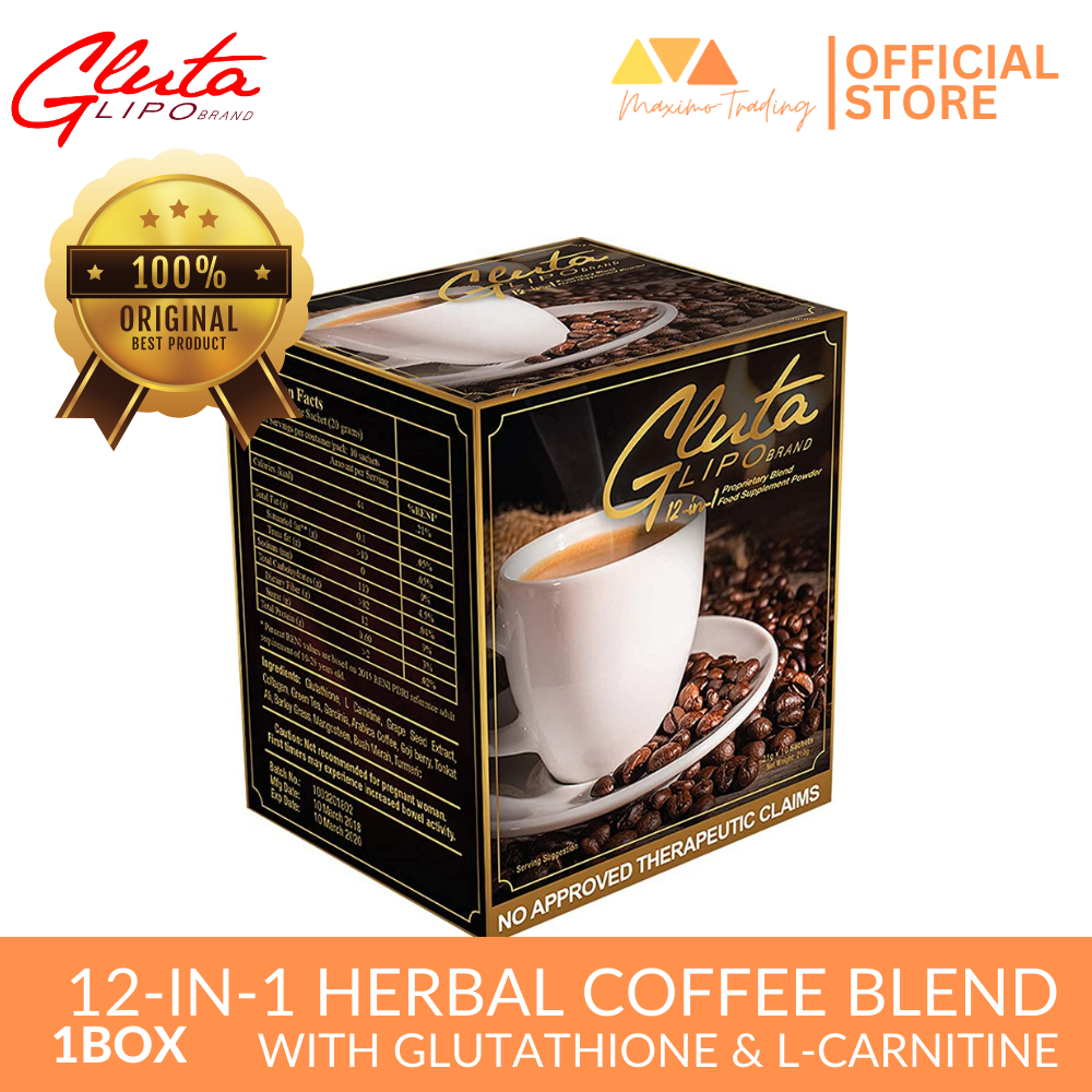 Gluta Lipo 12-in-1 Coffee Blend with Glutathione, and L-Carnitine ...