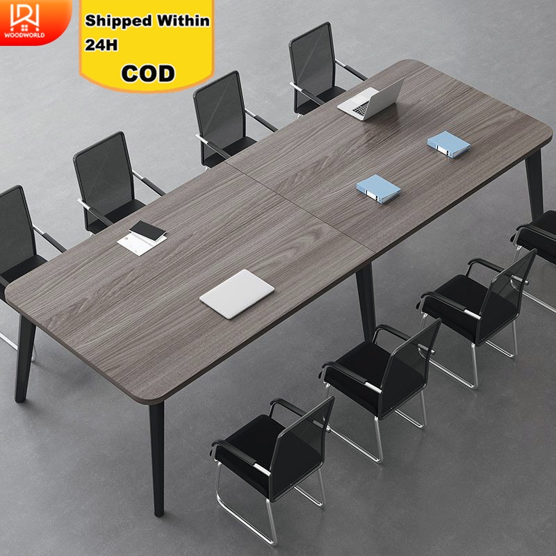 Conference Table 160/180/200CM Steel Wooden Computer Table Study Table ...