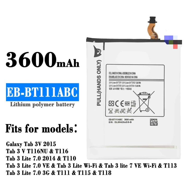 Mstar Battery For samsung Tab 3 7.0 Lite T110 T113 T116 Battery model EB-BT111ABE | Shopee ...