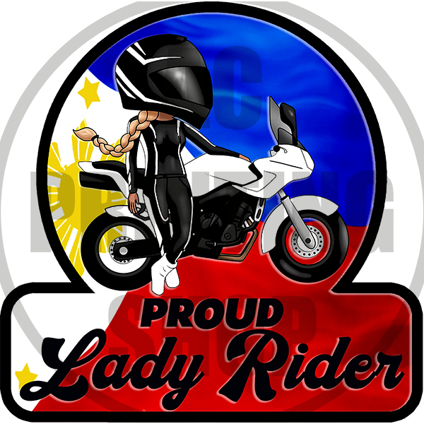 Proud Lady Rider Motor Sticker Waterproof | Shopee Philippines