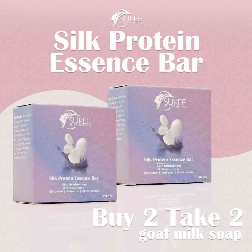 SUKEE Silk Soap 100g Protein Essence Bar Brightening Skin Moisturizing ...