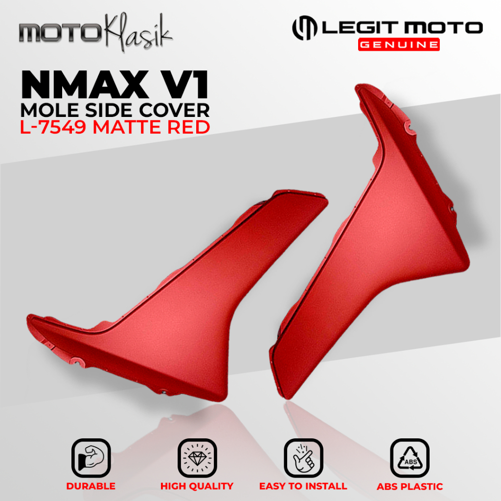 LEGITMOTO GENUINE YAMAHA NMAX V1 MOLE SIDE COVER MATTE FINISH / GLOSSY ...