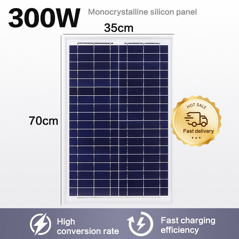 300 watts Solar Panel 18Volt Pv Solar Cell Panel generator set for home ...