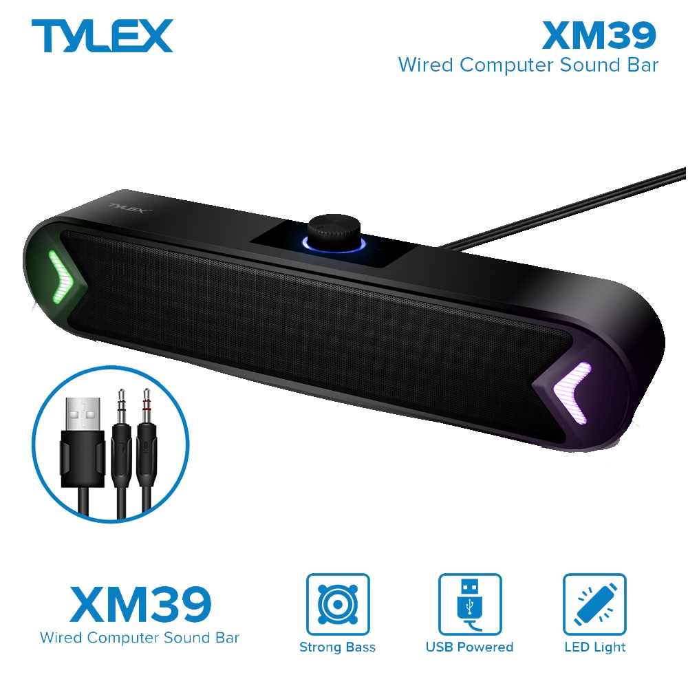 Tylex XM39 LED Soundbar Speaker with Built-In Microphone Interface/3 ...