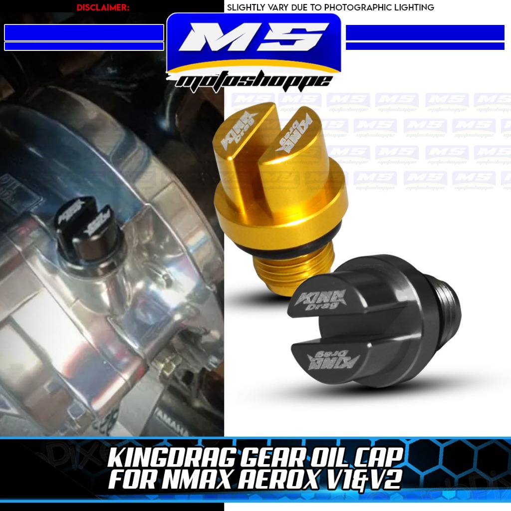 KINGDRAG GEAR OIL CAP FOR NMAX AEROX V1 AND V2 - MOTOSHOPPE MOTORYCLE | Shopee Philippines