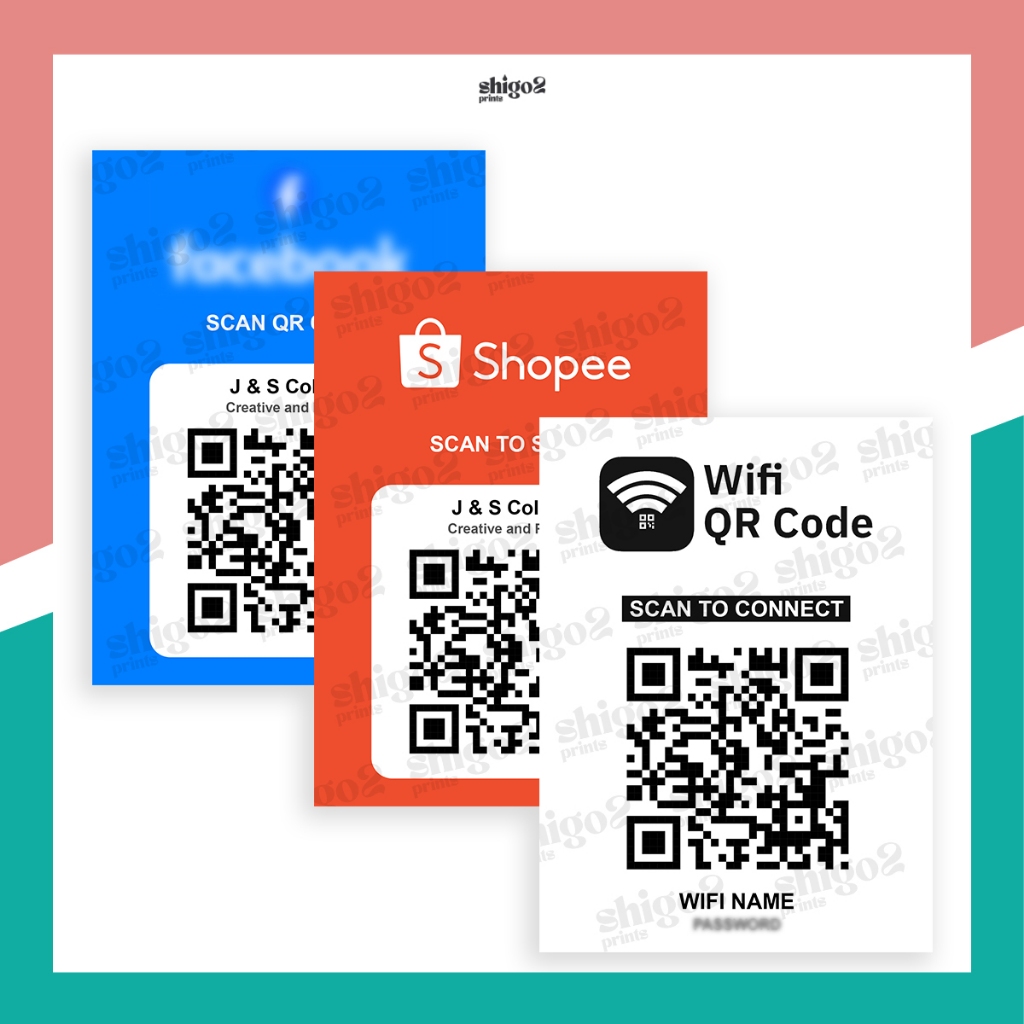 Socmed Wifi Scan to connect Board for booths, bazaar, home Signage ...