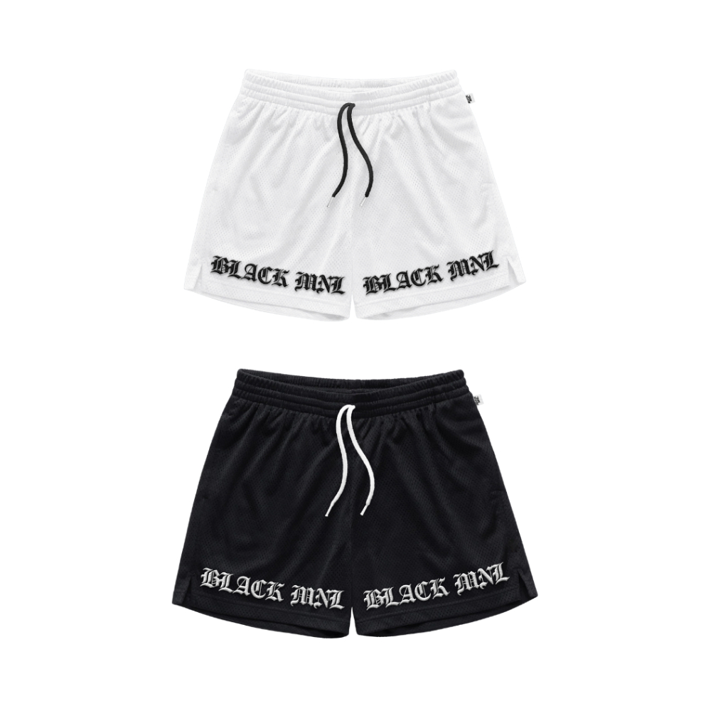 SCRIPT MESH SHORTS "BLACK MANILA" | Shopee Philippines