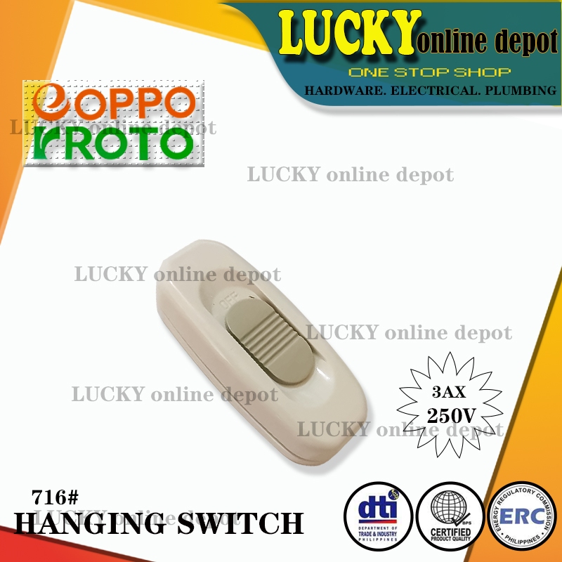 716 EOPPO HIGH QUALITY HANGING SWITCH ( WHITE ) | Shopee Philippines