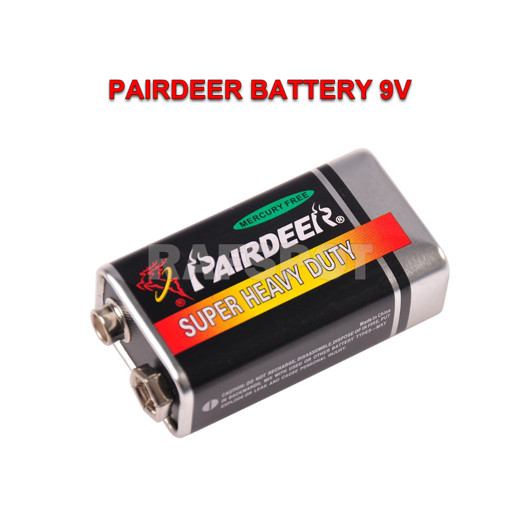 Original Pairdeer Battery 9v | Shopee Philippines