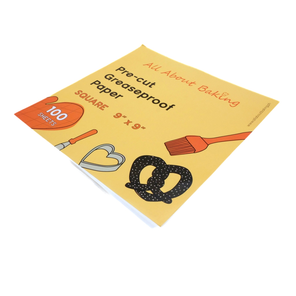 All About Baking - (Square Pre - Cut Greaseproof Paper 9" inches ...