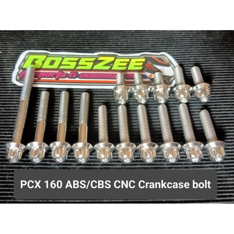 CNC gear type crankcase bolt PCX160 ABS/CBS(sold as set) | Shopee ...