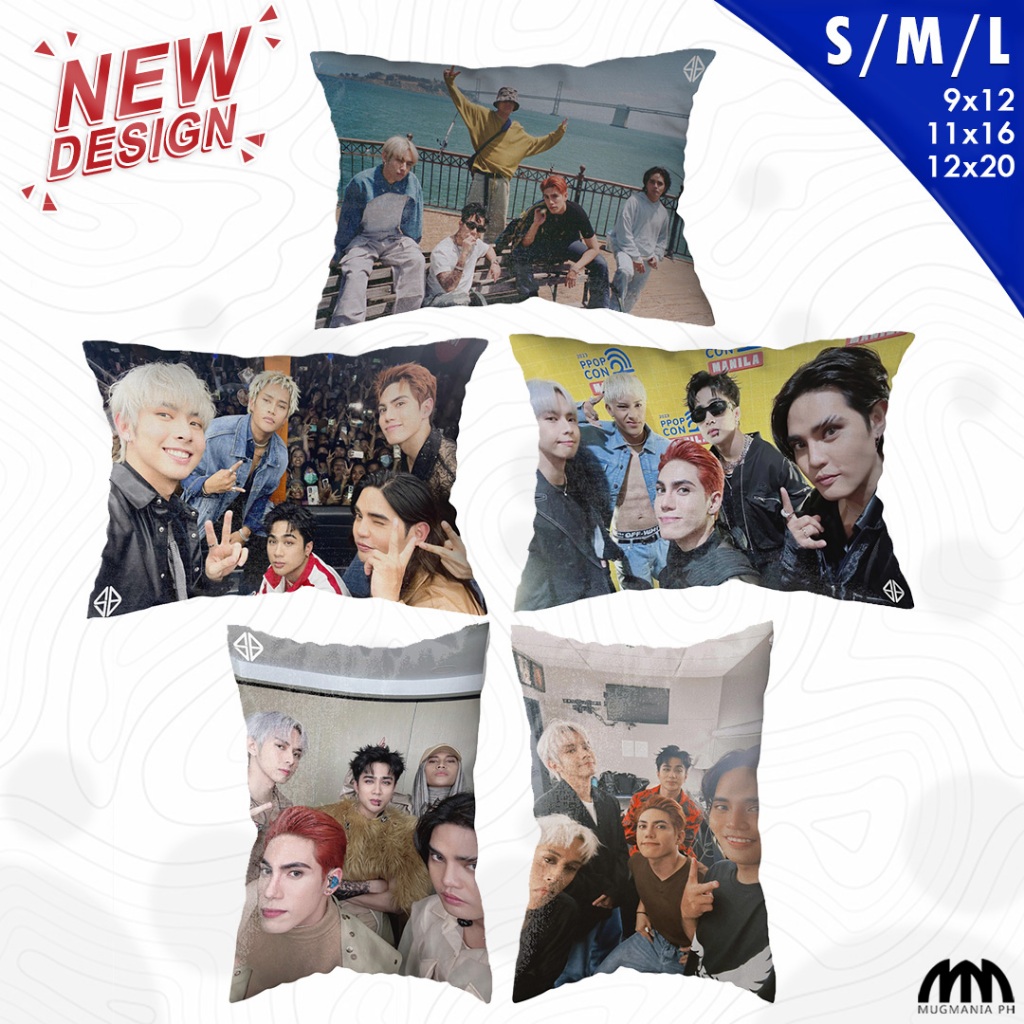 SB19 Pillows - Mugmania - Sb19 Merch Pillow V1 (Available in 3 Sizes ...