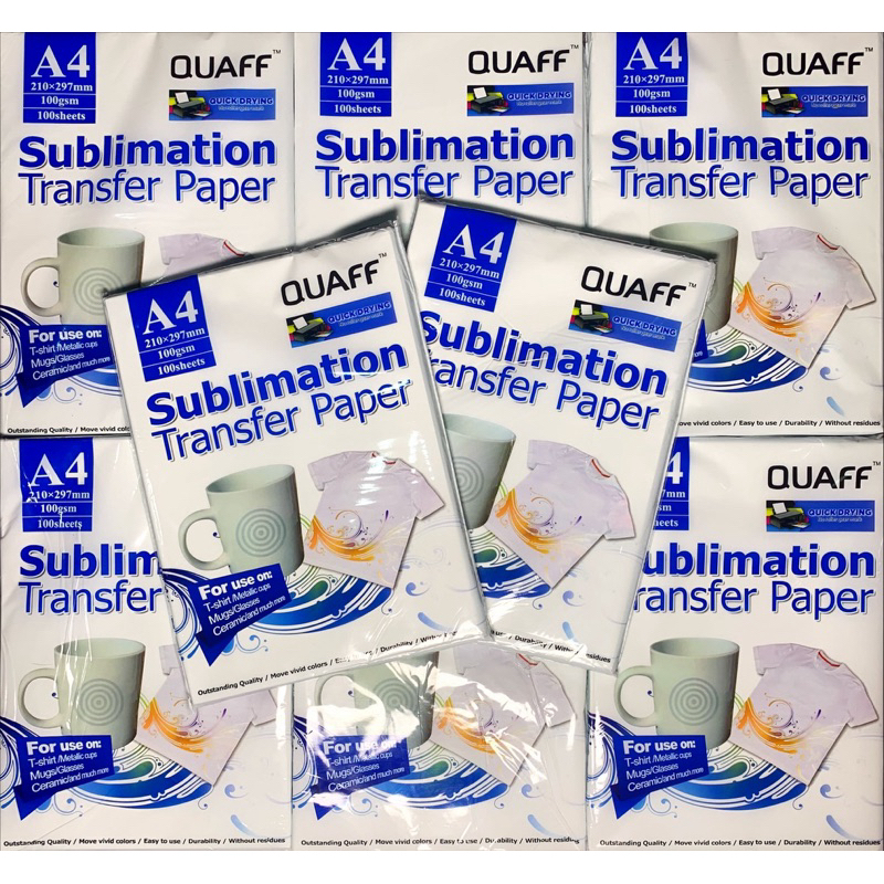 Quaff Sublimation Paper 100gsm - A4/A3 Size | Shopee Philippines