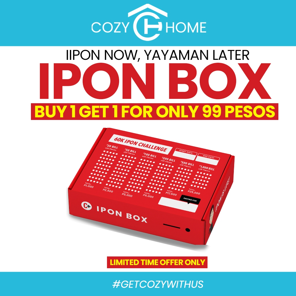 Ipon Box Buy 1 Get 1 60k Ipon Challenge Savings Box Alkansya Save Now Saving Goal | Shopee ...
