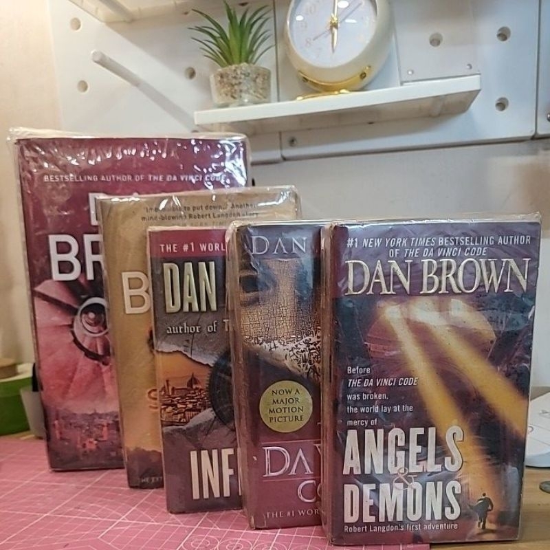 Dan Brown Set (Angels and Demons, The Da Vinci Code, Inferno, The Lost Symbol, Origin) | Shopee ...