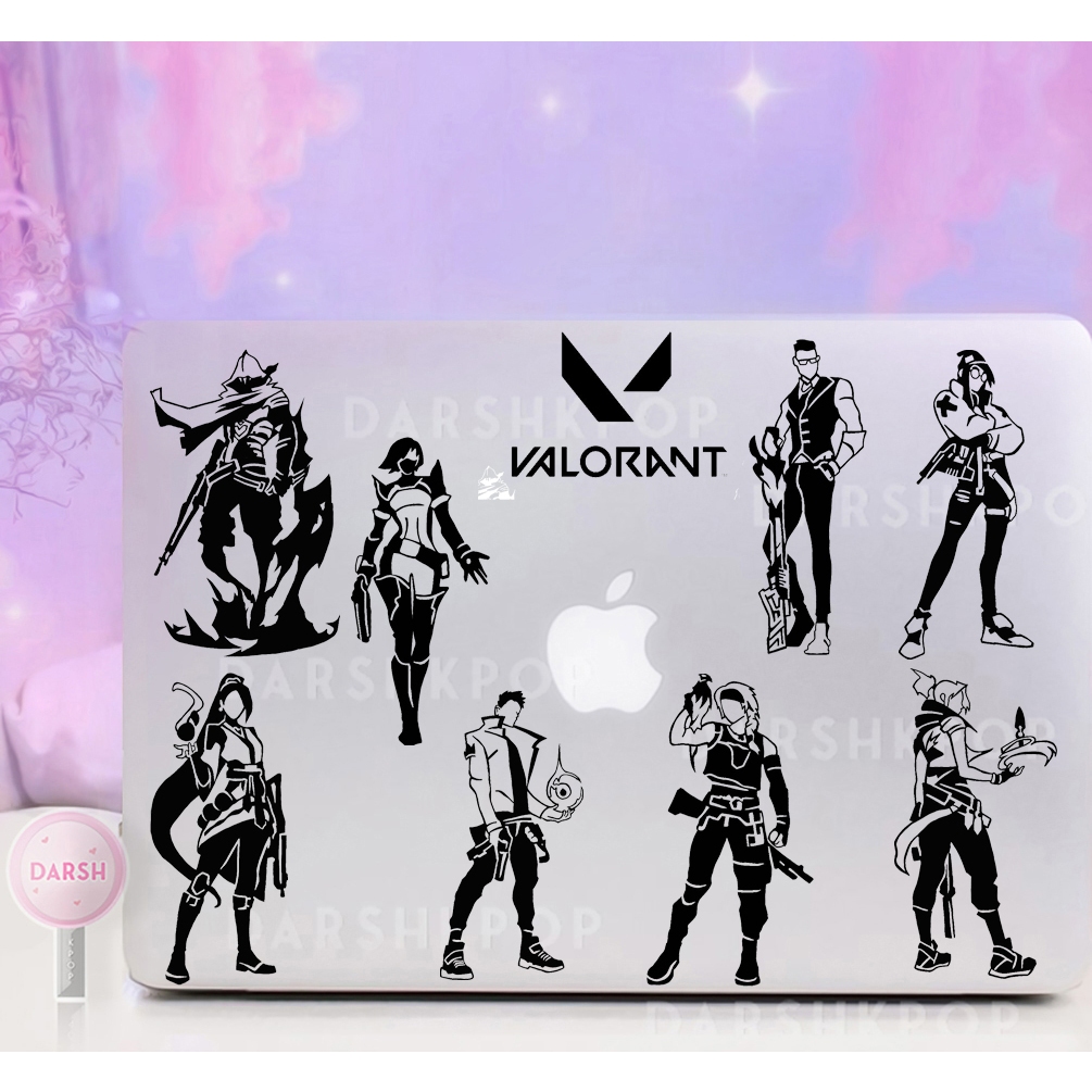 Valorant Characters Waterproof Vinyl Stickers Decals for Laptop ...