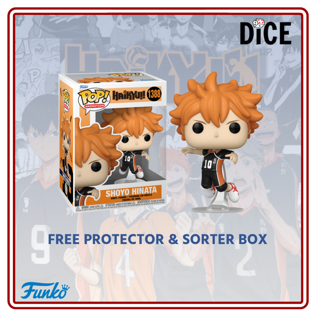 Funko Pop Shoyo Hinata #1388 Haikyuu! (FREE Dice Protector + sorter ...
