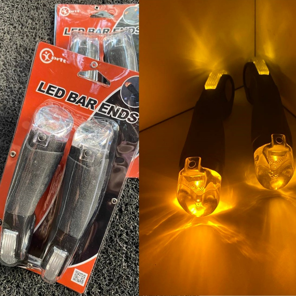 Bicycle LED BAR ENDs w/3 options function Brightness, Blinking and ...