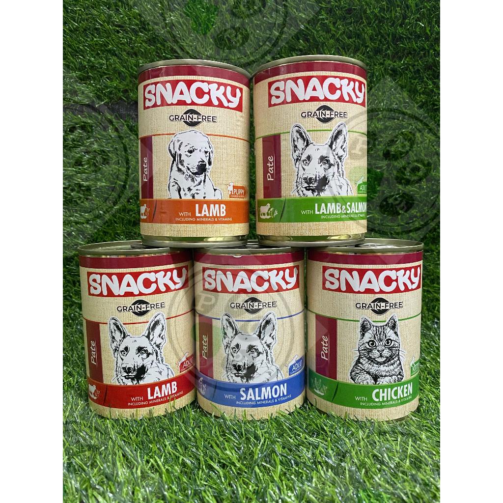 Snacky Grain Free PATE Wet Dog Food in Can 400g | Shopee Philippines