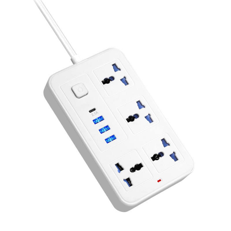 Zeus Power Socket Extension Socket Cable Moveable Multi Function Socket With 6 Socket And 4 Usb