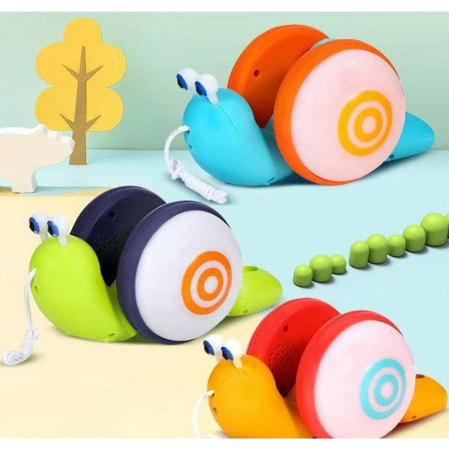 Pull Along Snail Toy Walking Snail with Sound and Lights Best Gift for ...