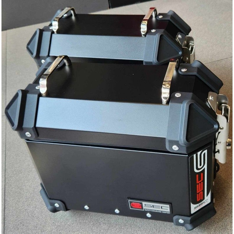 SEC Side Pannier Plastic Kryptonite and Alloy Side Box pair with ...