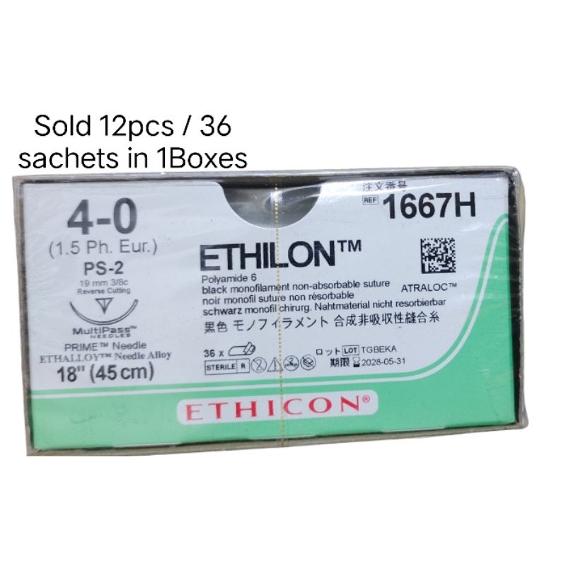 Ethilon Suture ( Ethicon) sold per 12pcs | Shopee Philippines