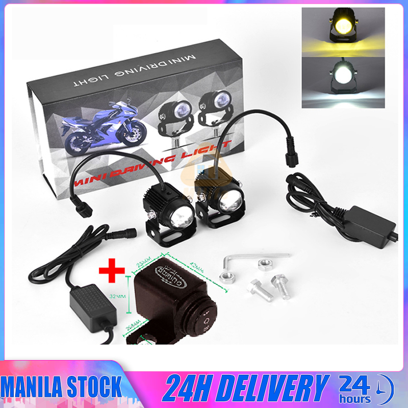 2PCS 60W Super Bright Mini Driving Light Set Led Lights Motorcycle ...