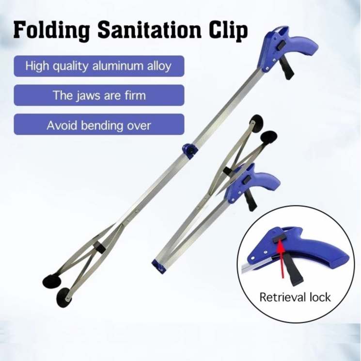 Foldable Garbage Picker Outdoor Tong Claw Pick Up Stick Picking Tool ...
