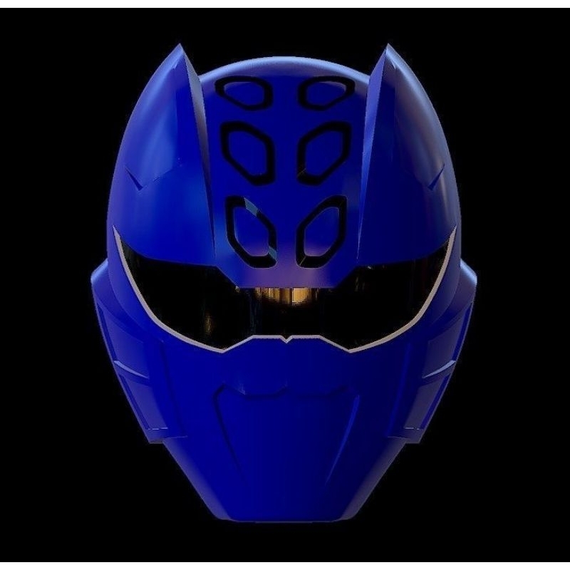 Power Rangers Jungle Fury Blue Ranger Helmet (3D Printed) | Shopee ...