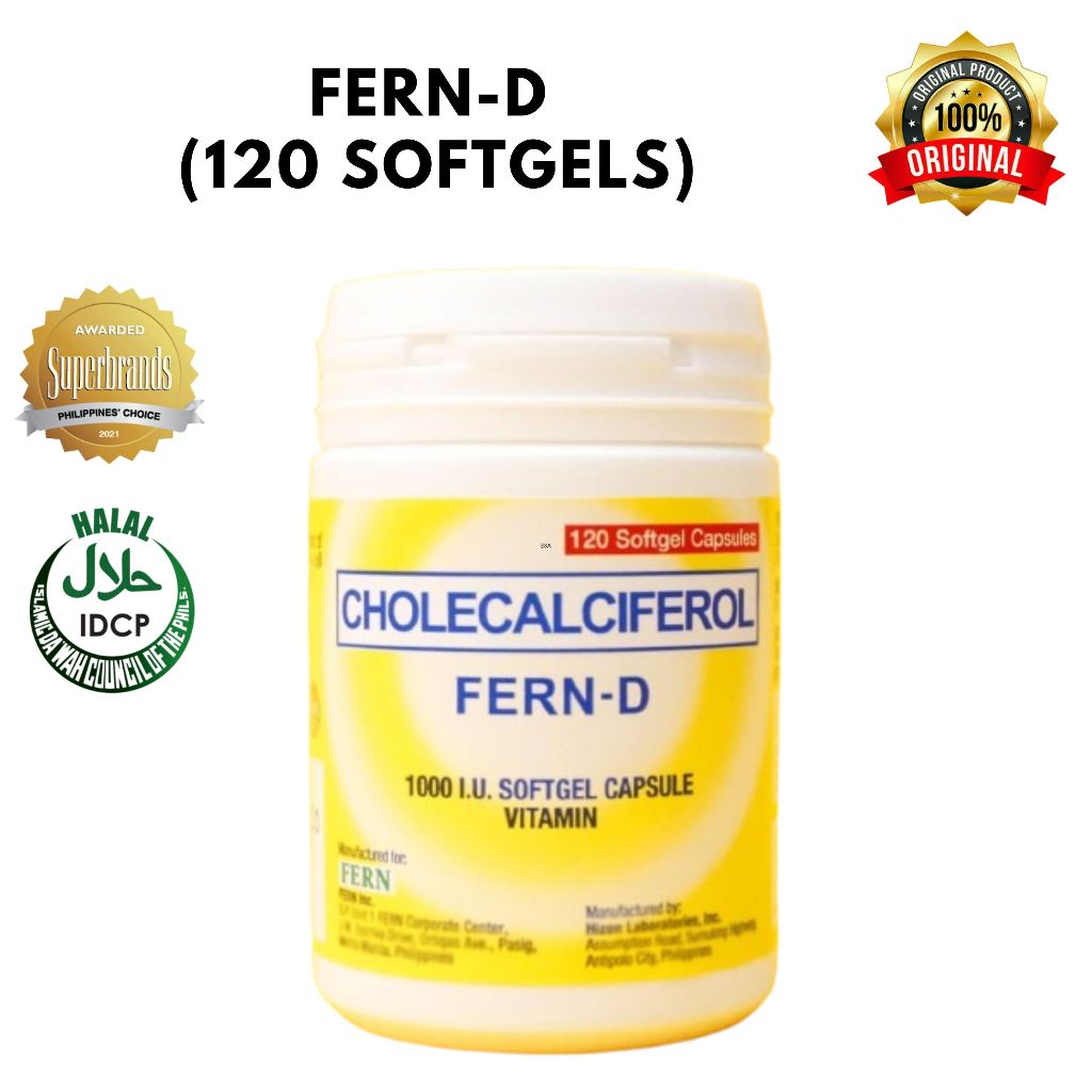 100% Authentic Fern-D (120 softgels) | Shopee Philippines
