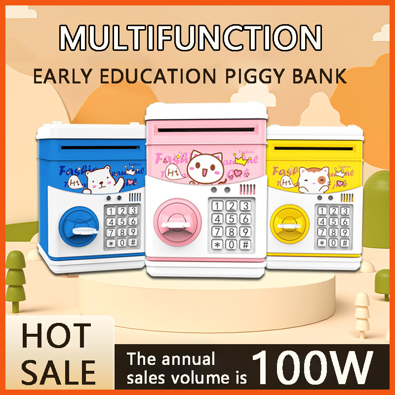 MINI ATM Savings Machine Bank Coin Bank Money Bank Cartoon Character ...