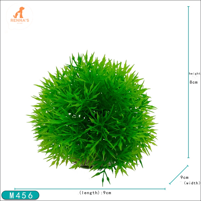Renna's Artificial Water Grass Aquarium Decor Plant Fish Tank Landscape ...