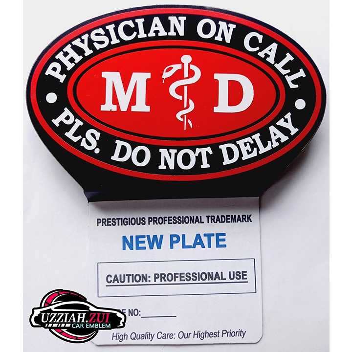 MD PHYSICIAN CAR EMBLEM BLACK BACKGROUND | Shopee Philippines