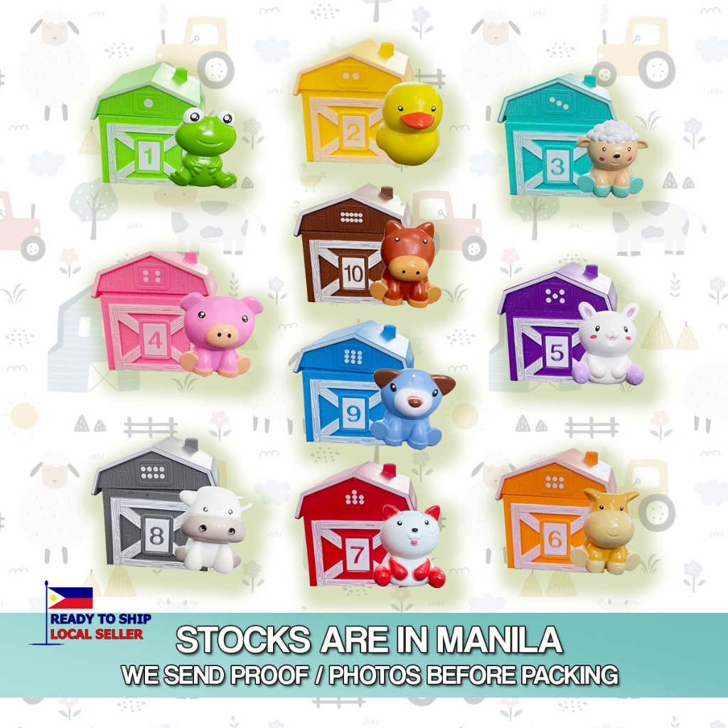 Peekaboo Farm Animal Finger Puppets Toy for Kids, Learning Barn Toys for Toddlers | Little ...