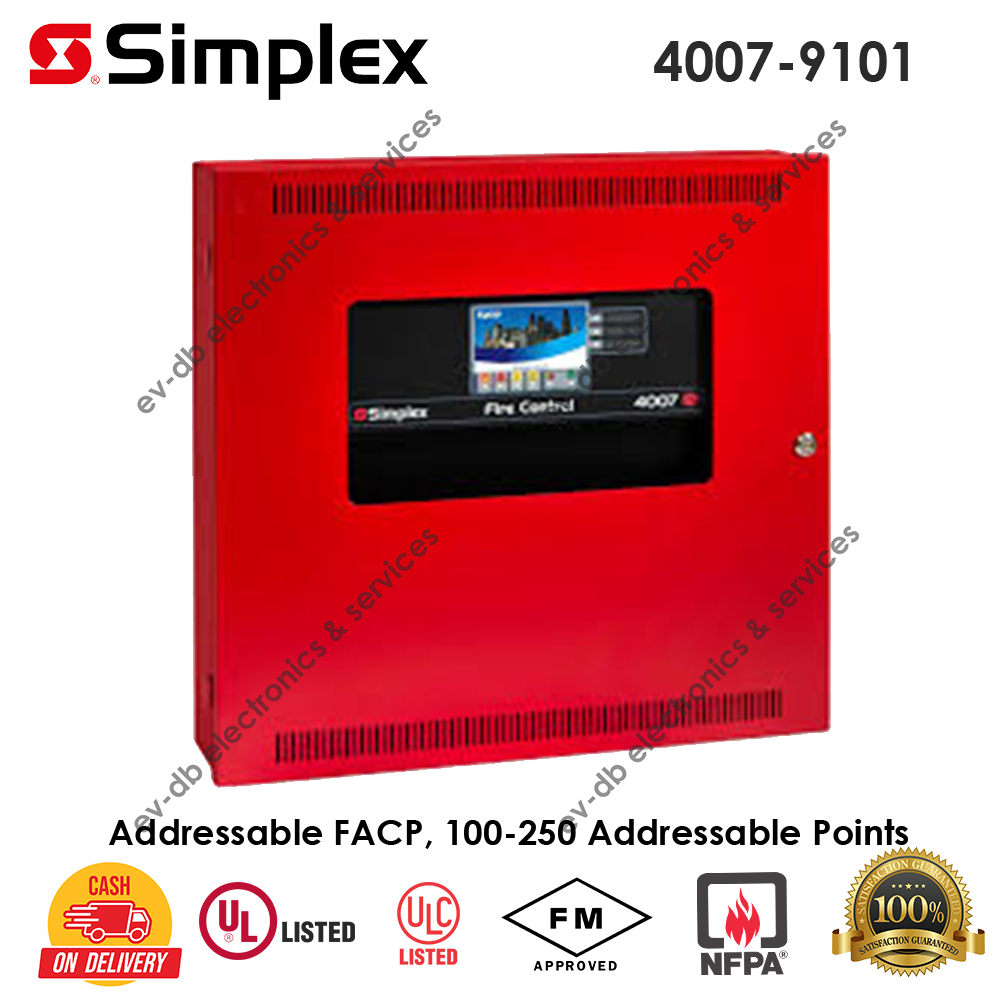 Simplex 4007ES, 4007-9101 4007-9102 Addressable FACP Red Beige Free ...