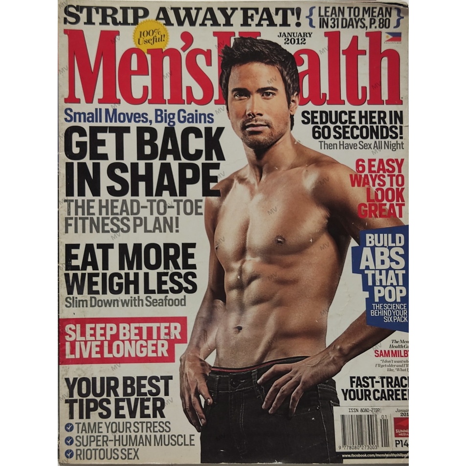 Men's Health Magazine Sam Milby Cover Preloved | Shopee Philippines