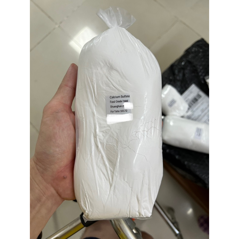 Calcium Sulfate Shuanghua 1kg FOOD GRADE for taho Gypsum Powder NF ...
