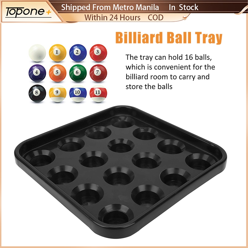 16 Holes Billiard Ball Tray Plastic Snooker Billiard Ball Storage Box ...