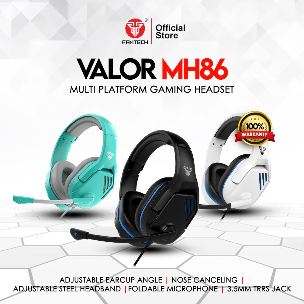 Fantech Valor MH86 Multi Platform Gaming Headset with Noise Canceling ...