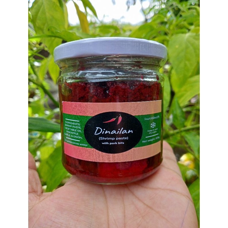 Spicy Dinailan shrimp paste with pork bits in a Jar 200g | Shopee ...