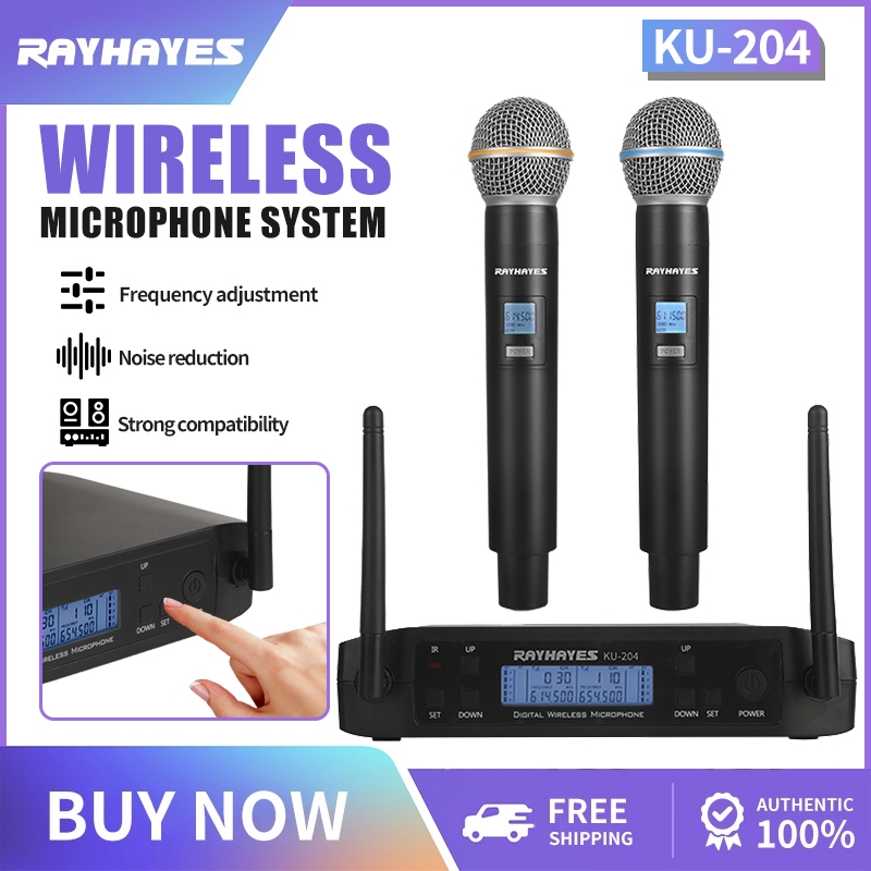 RAYHAYES Wireless Microphone Professional UHF suitable for various ...