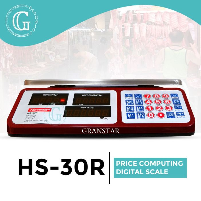 Grocery or Market-use Timbangan Household digital Food Meat Digital price computing scales HS ...