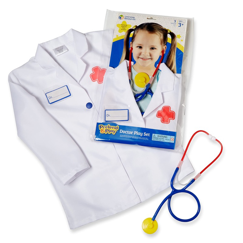 Learning Resources Doctor Play Set - 3 Pieces, Ages 3+ Doctor Kit for ...