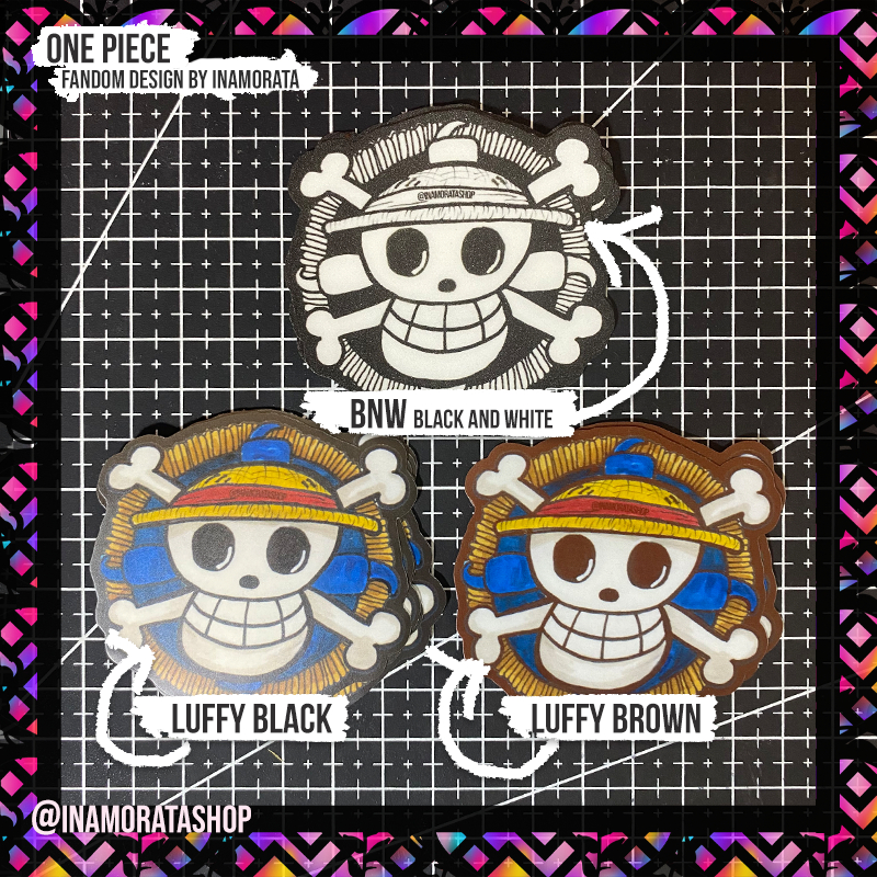 ONE PIECE Character Logo Fandom Art Vinyl Sticker | Shopee Philippines