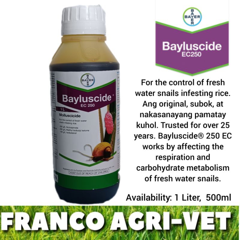 Bayluscide EC 250 Molluscicide ( 500ml / 1 Liter ) | Shopee Philippines