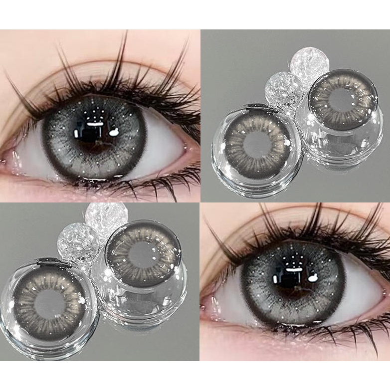 Sweet Bubbles 1 Pair Brown Series Soft Contact Lens Grade 0.00 Cosmetic ...