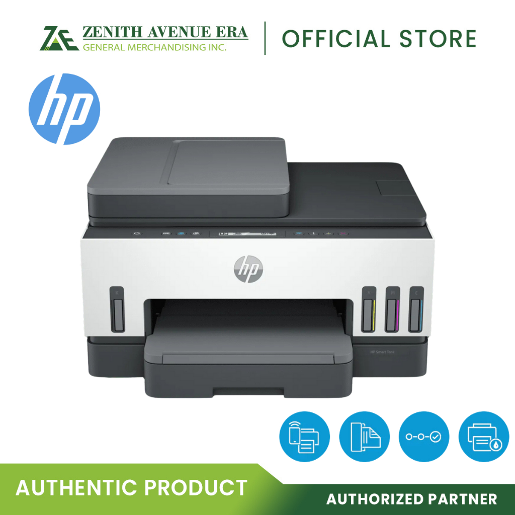 HP Smart Tank 750 3 in 1 w/ ADF Wireless Printer | Printers | Ink Tanks ...