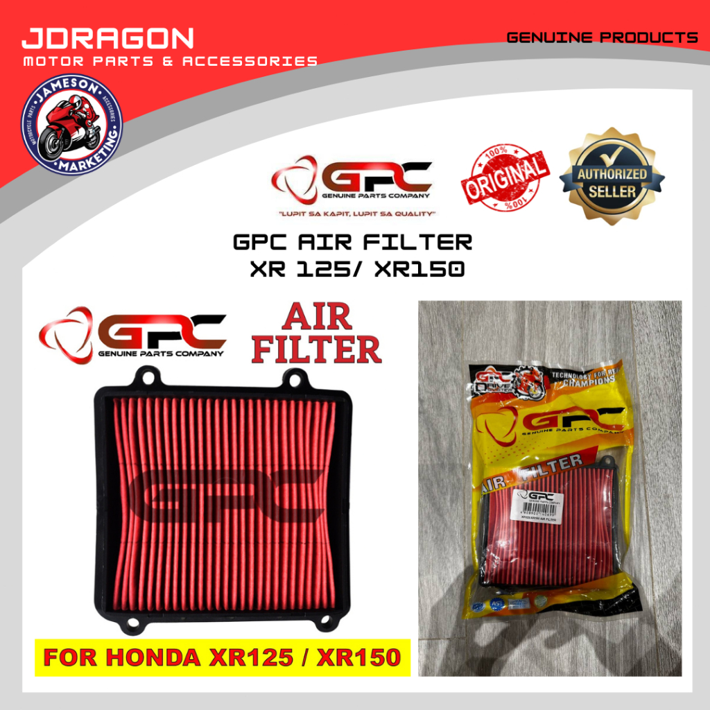 GPC AIR FILTER (XR125/XR150) | Shopee Philippines